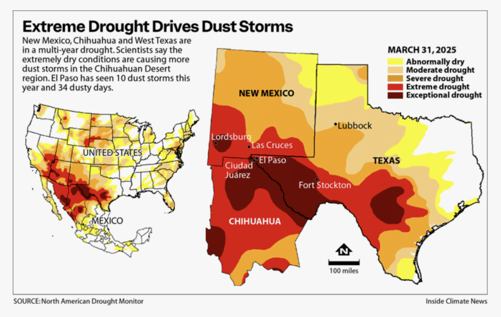 Dust Bowl Storms Map